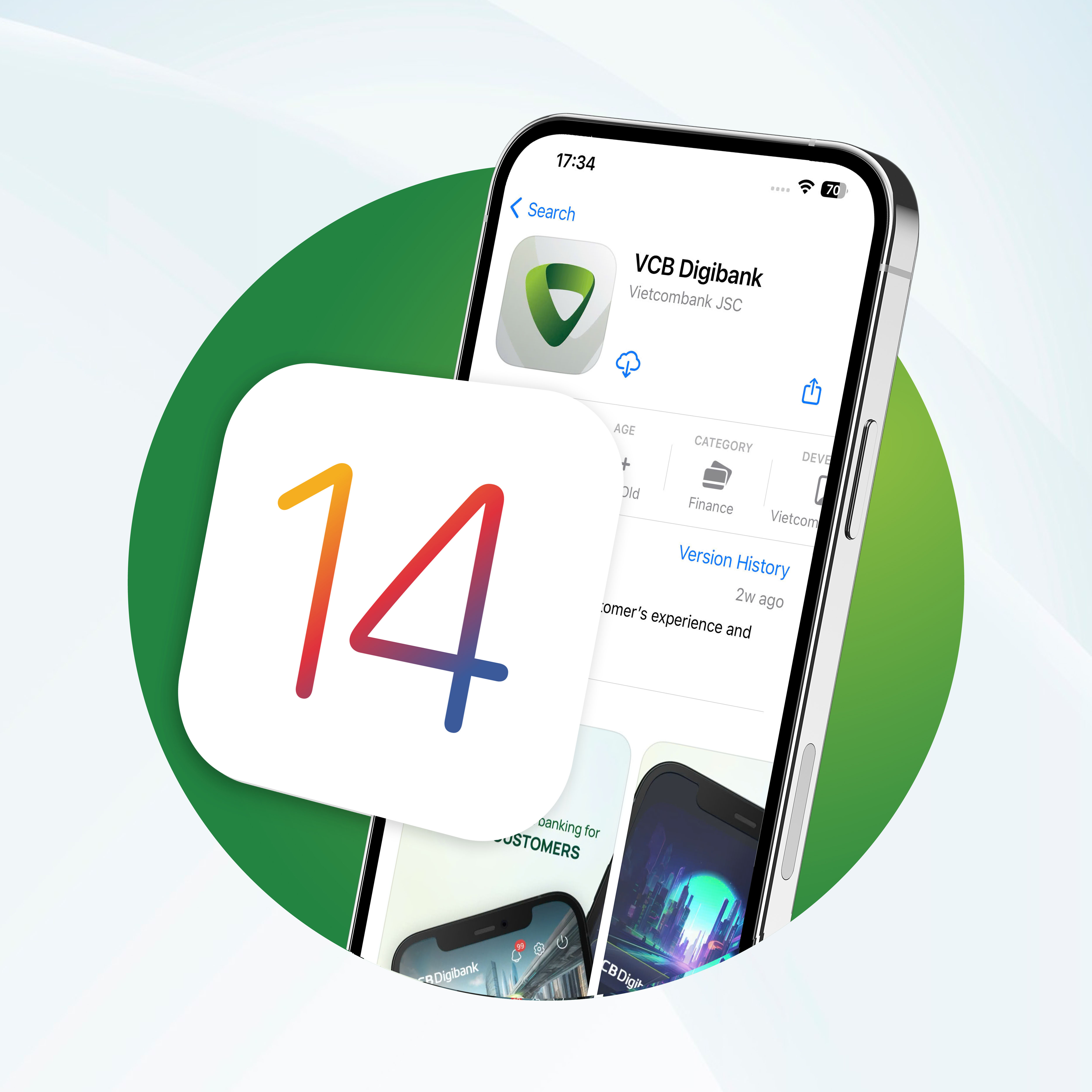 Vietcombank thông báo điều chỉnh điều kiện tối thiểu về hệ điều hành ...