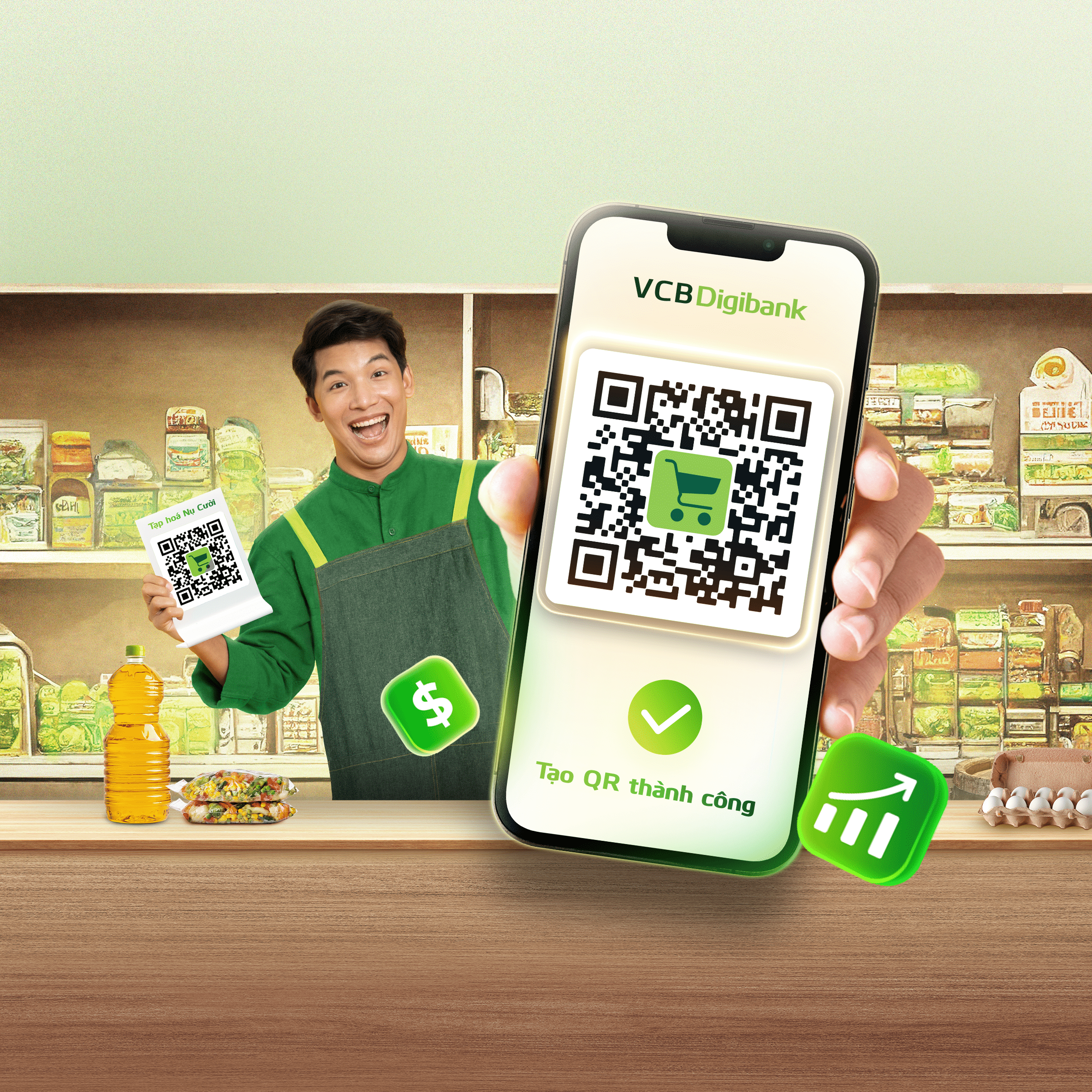 Vietcombank announces new feature "Receive Money via QR code" for ...
