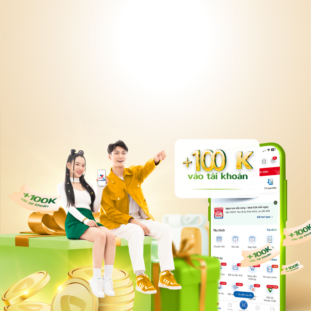 Open Vietcombank account via VNPAY Wallet - Receive instant top-up of ...