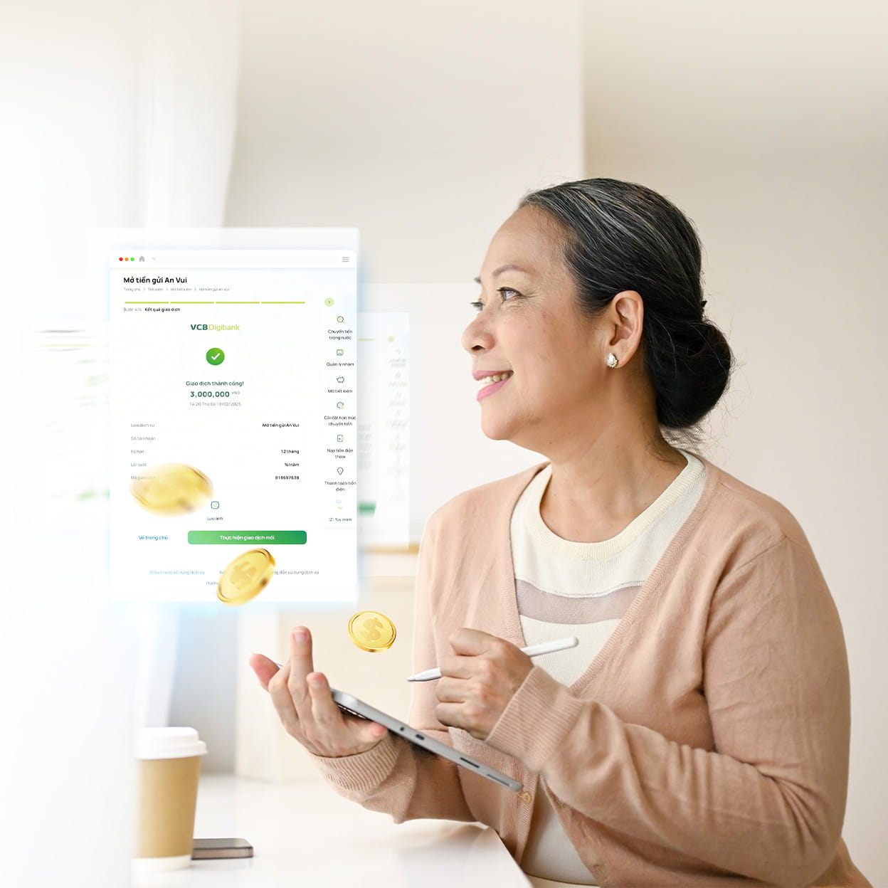 Vietcombank ra mắt sản phẩm “Tiền Gửi An Vui” dành riêng cho khách hàng ...