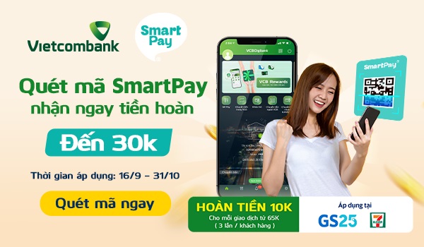 Thông báo khách hàng trúng thưởng chương trình “Quét mã Smartpay, nhận ...