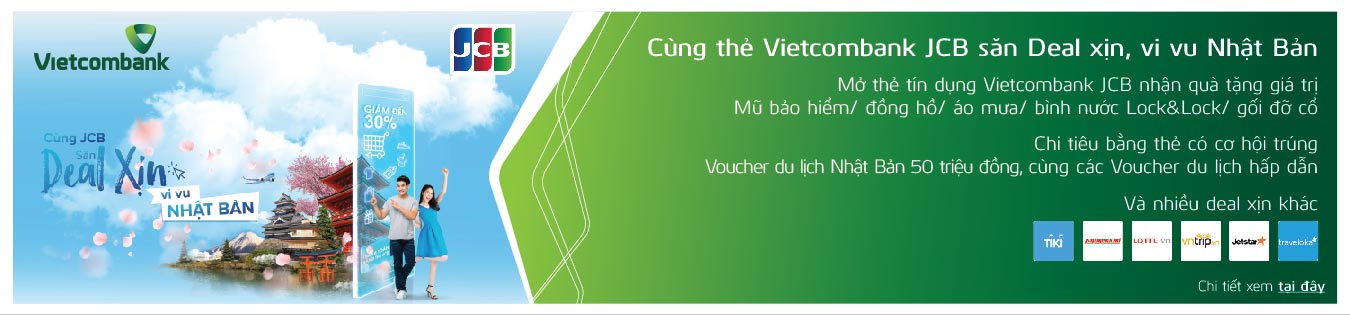Cùng thẻ Vietcombank JCB săn deal xịn,vi vu Nhật Bản