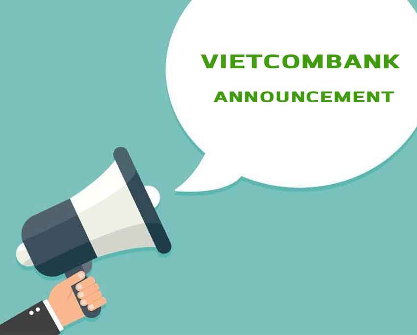 Announcement: Vietcombank transaction closure for National Day